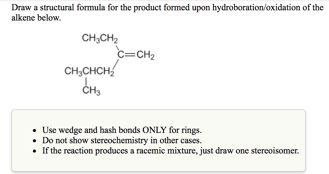 Solved Draw a structural formula for the product formed upon | Chegg.com