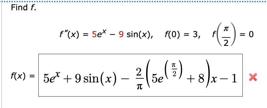Solved Find f. | Chegg.com