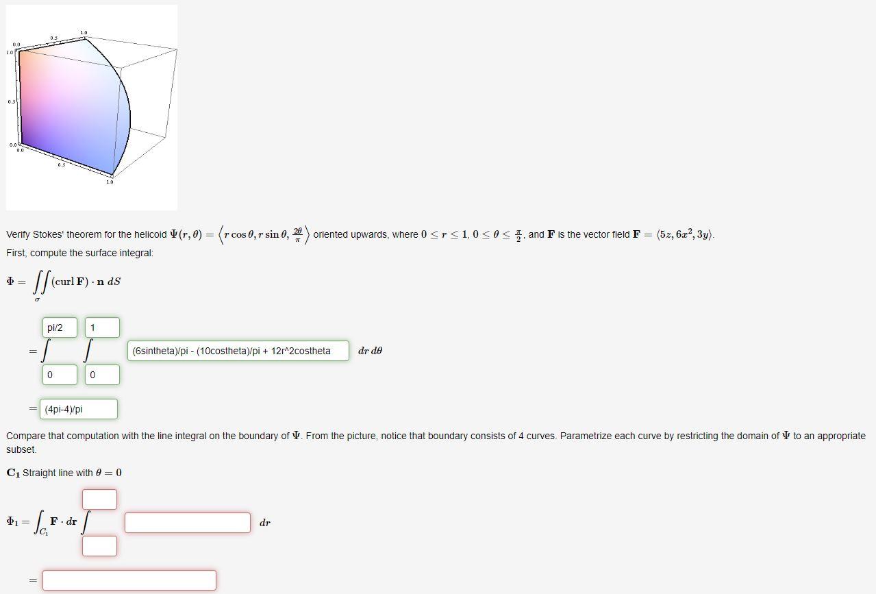 Solved Please solve the following question: Verify Stokes' | Chegg.com