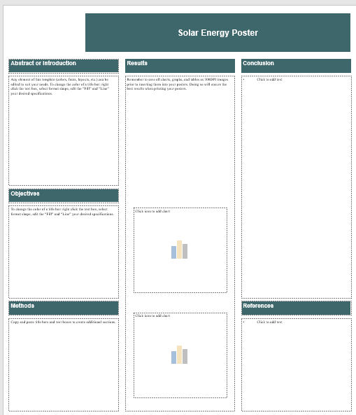 Solar Energy Poster Abstract or introduction | Chegg.com