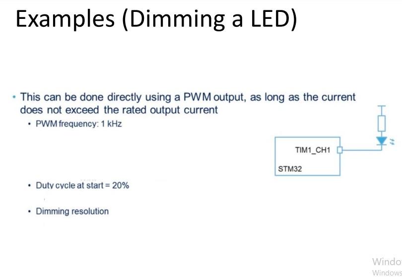 Solved Examples (Dimming a LED) • This can be done directly | Chegg.com