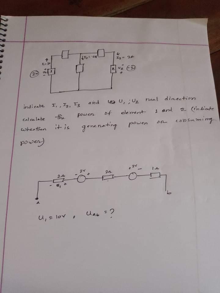 Solved I-3A T, 1 and indicate II2, I3 and la u U₂ real | Chegg.com