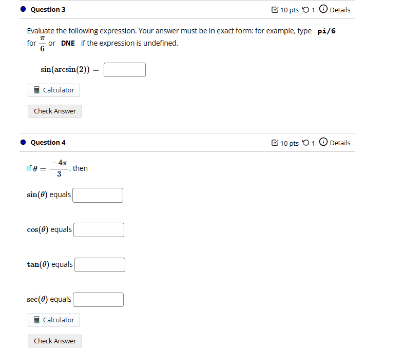 Solved Evaluate the following expression. Your answer must | Chegg.com