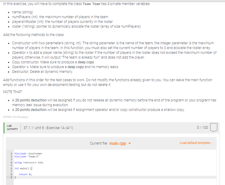Solved In C++ please! I need it ASAP with EXACT OUTPUT! And | Chegg.com