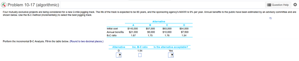 Solved Problem 10-17 (algorithmic) Question Help s M R ts g% | Chegg.com