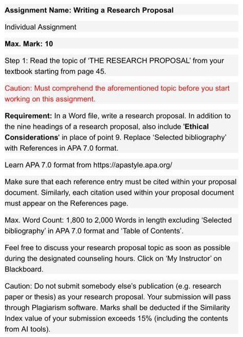 Solved Assignment Name: Writing a Research Proposal | Chegg.com