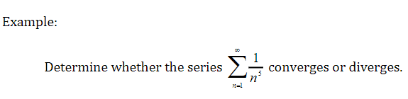 Solved Example: Determine whether the series ∑n=1∞n51 | Chegg.com