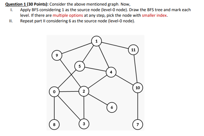 Solved Question 1 (30 Points): Consider the above mentioned | Chegg.com
