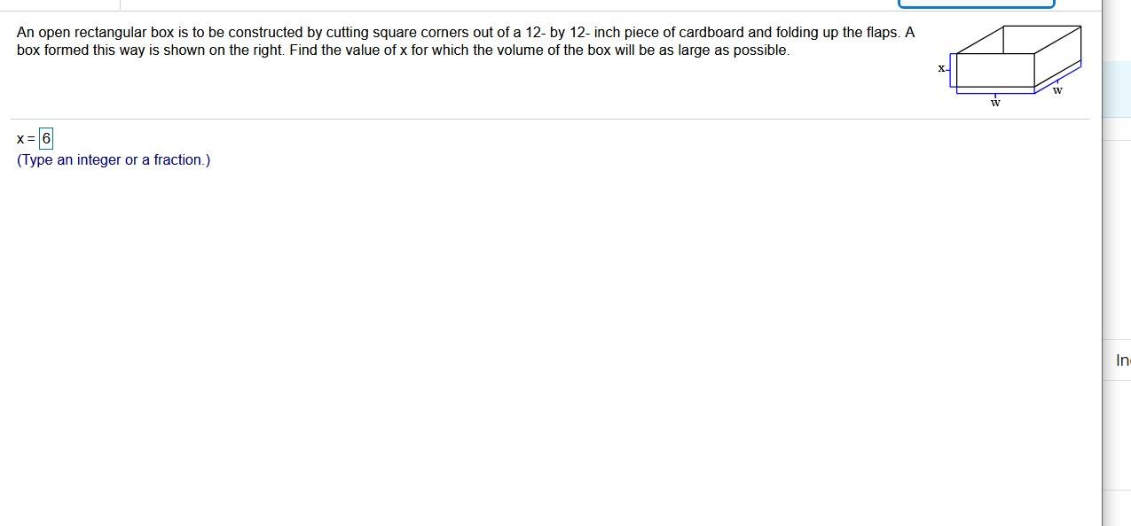 Solved An open rectangular box is to be constructed by | Chegg.com