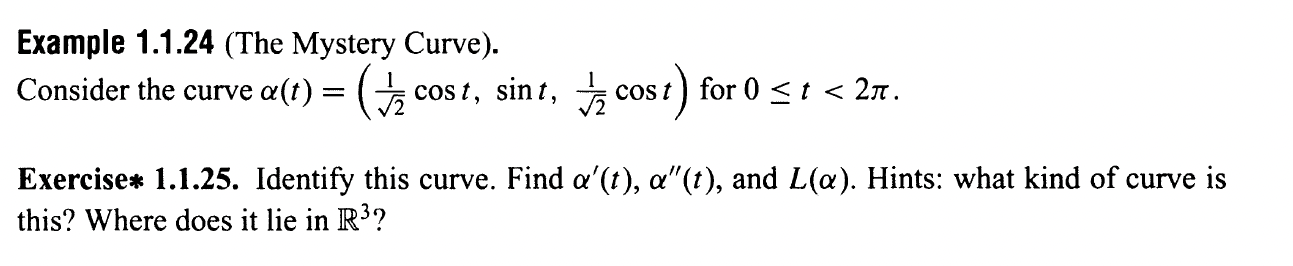 Solved Example 1.1.24 (The Mystery Curve). Consider the | Chegg.com