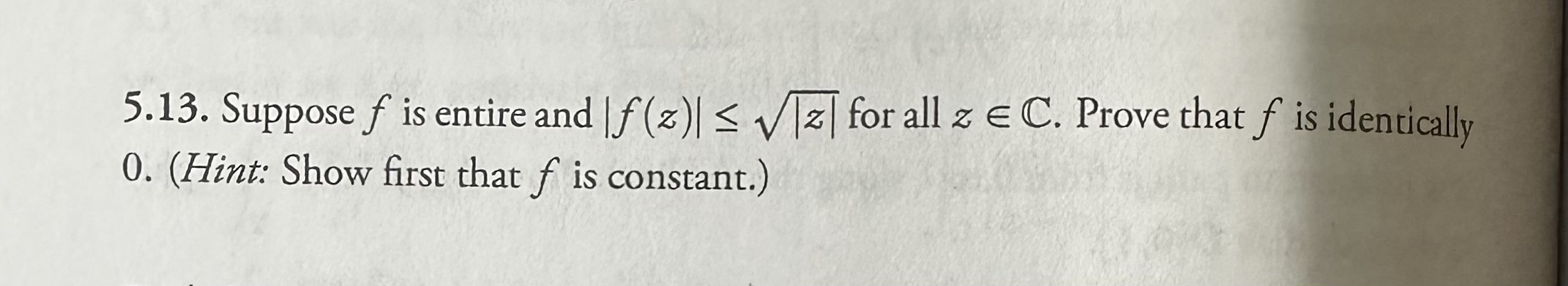 Solved DO NOT USE LIOUVILLE's THEOREM ( ﻿use Theorem 5.1 | Chegg.com