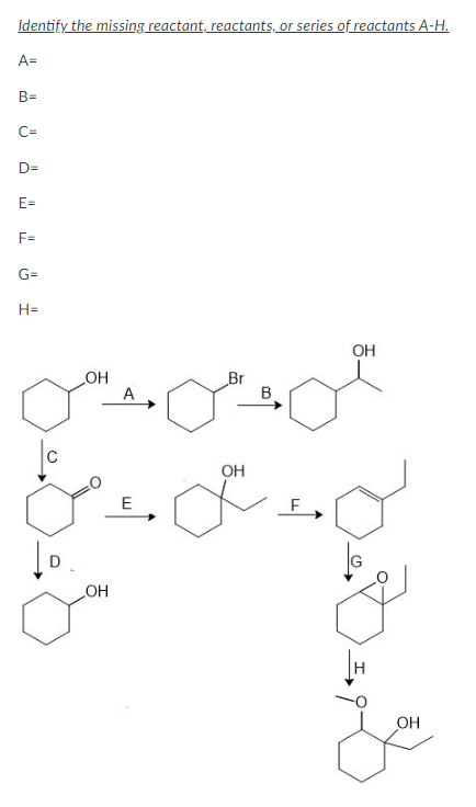Solved Identify the missing reactant, reactants, or series | Chegg.com