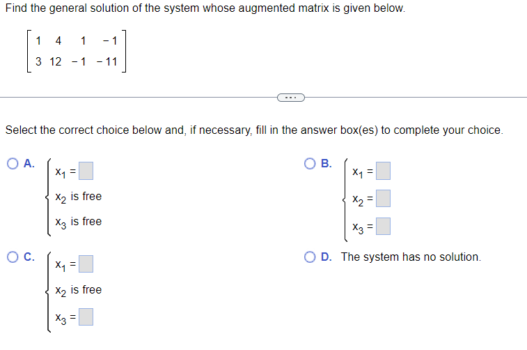 Solved Find the general solution of the system whose | Chegg.com