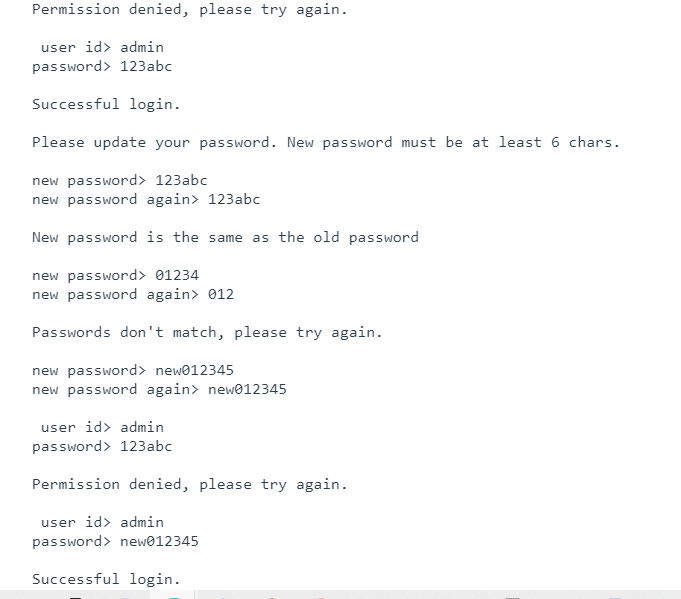 Solved Write a Python program to accept user logins, and | Chegg.com