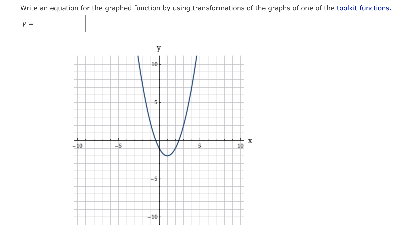 Solved Write An Equation For The Graphed Function By Using