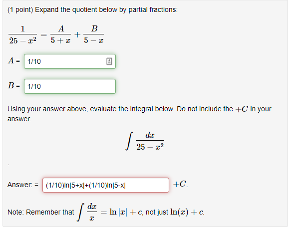 Solved Expand the quotient below by partial fractions: Using | Chegg.com