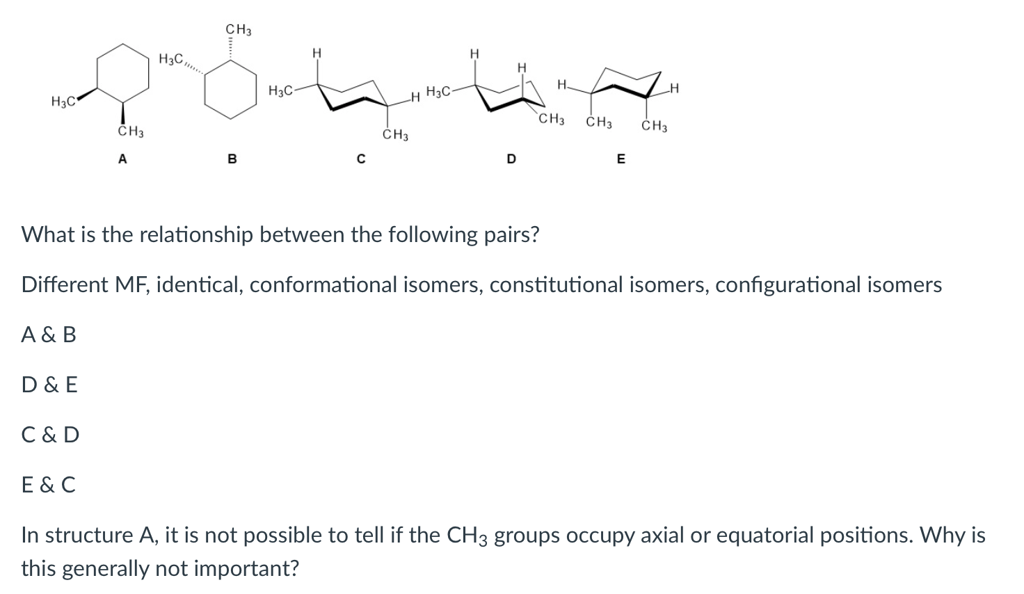 Solved CH3 H H H3C,, H. H3C Hے اساس H3C -H HC. CH3 CH3 CH3 | Chegg.com