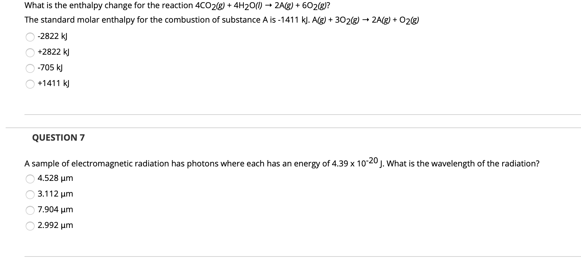 Solved What is the enthalpy change for the reaction 4CO2(g) | Chegg.com