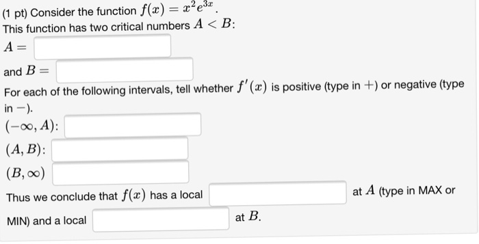 Solved Consider the function f(x)=x2e3x. This | Chegg.com