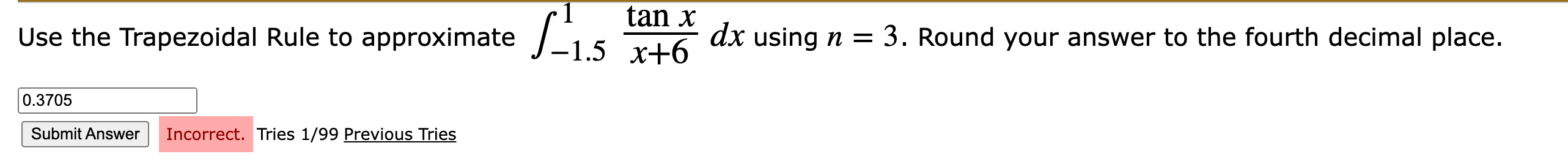 Solved Use the Trapezoidal Rule to approximate | Chegg.com