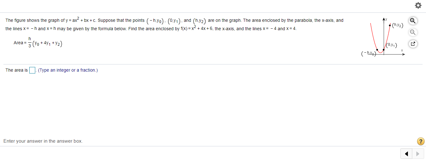 Solved The figure shows the graph of y= ax+ bx +c. Suppose | Chegg.com