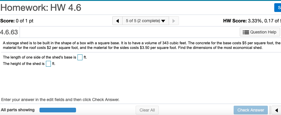 Solved Homework: HW 4.6 S Score: 0 of 1 pt 5 of 5 (2 | Chegg.com