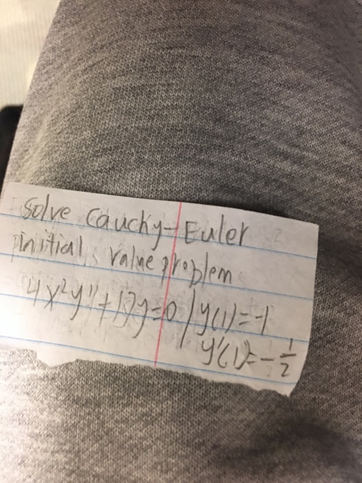Solved Solve Cauchy Euler Initial Value Problem 4x2y1 17 1151