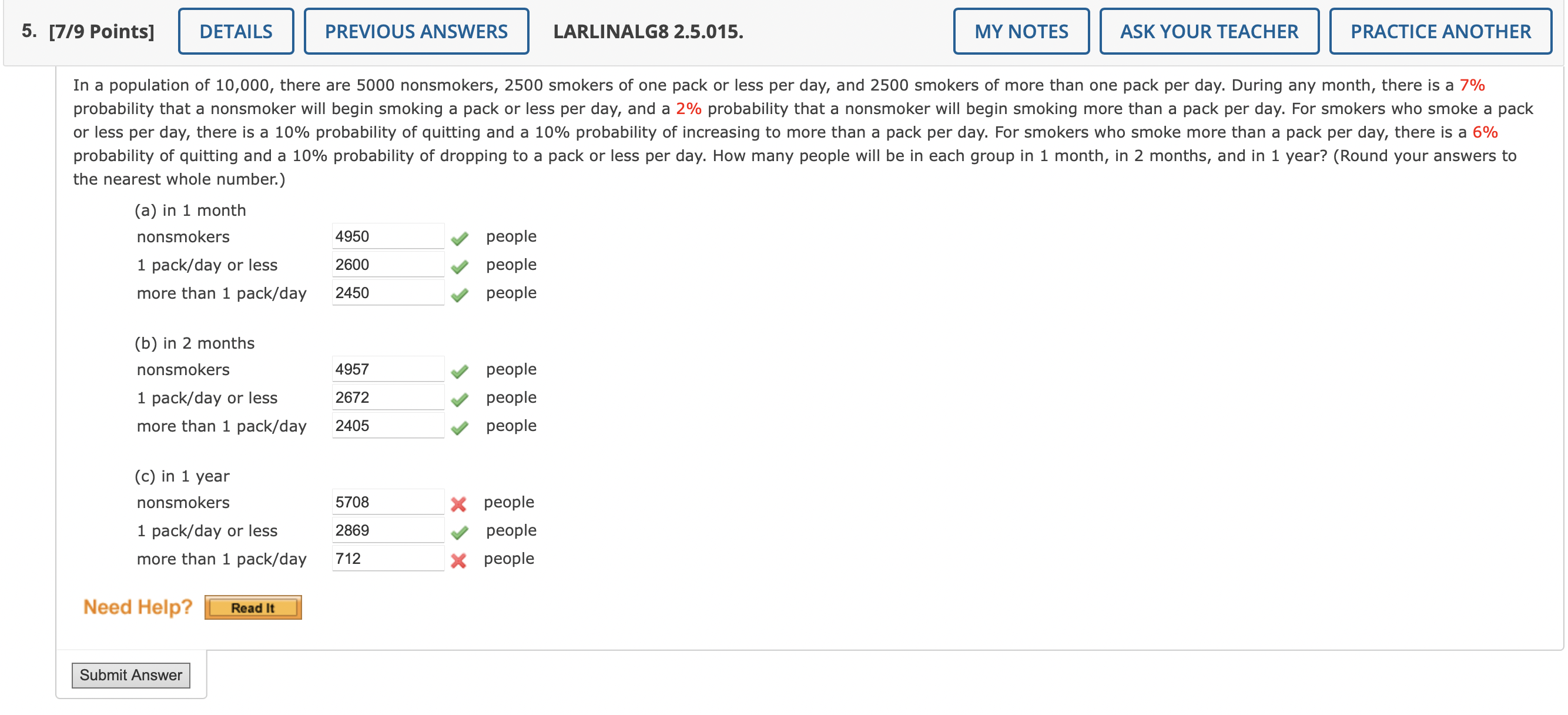 Solved the nearest whole number.) | Chegg.com
