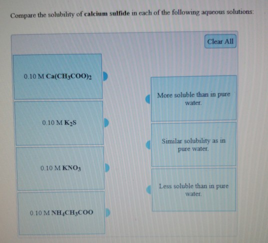 Solved Compare the solubility of nickel(II) sulfide in each | Chegg.com