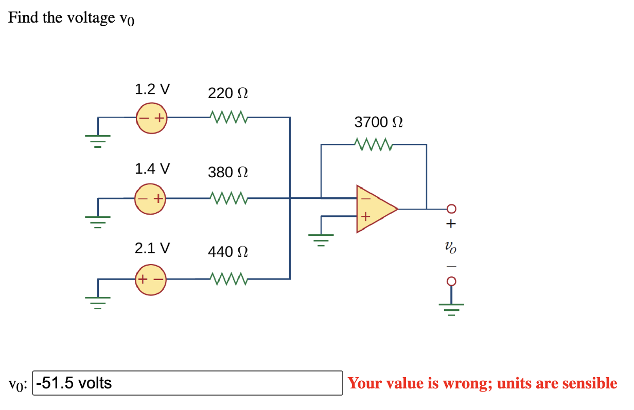 Solved Find the voltage v0 | Chegg.com