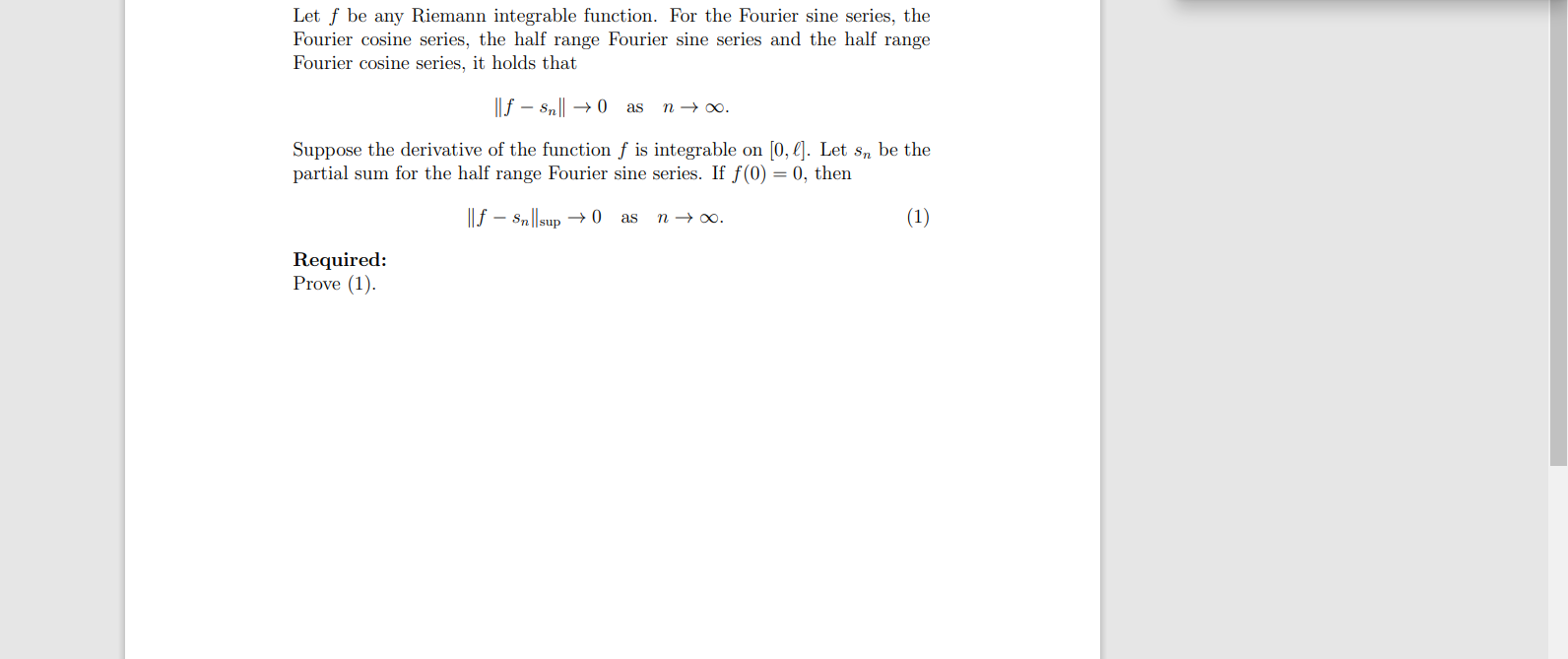 Solved Let f be any Riemann integrable function. For the | Chegg.com