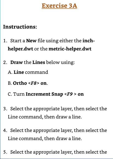 Solved Exercise 3A Instructions: 1. Start a New file using | Chegg.com