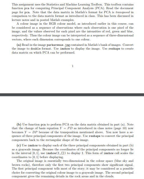 This assignment uses the Statistics and Machine | Chegg.com