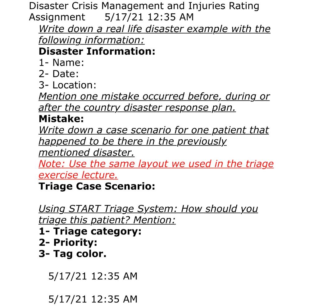 Solved You are required to submit a word document contains a | Chegg.com