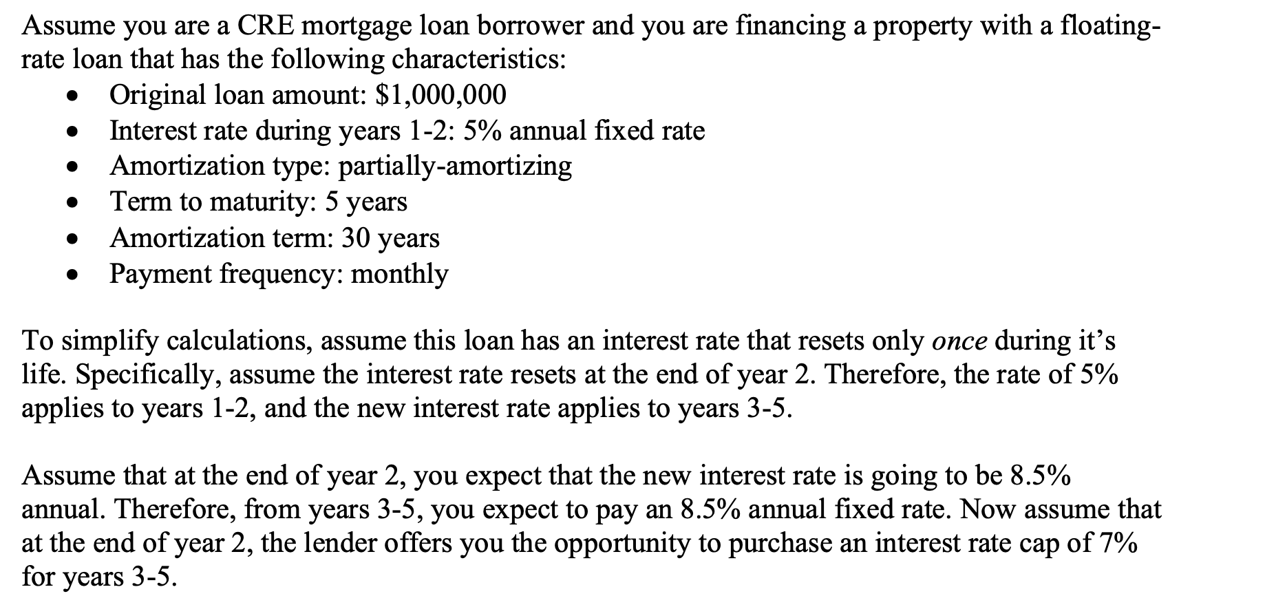 Solved a. Find the Monthly Payment years 1-2 b. Find the | Chegg.com