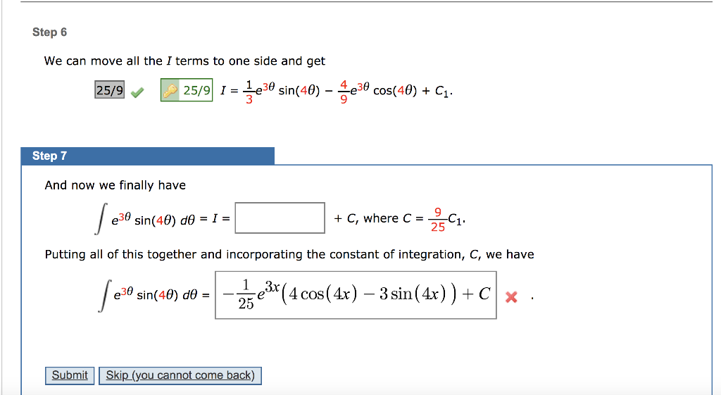 Solved Step 6 We can move all the I terms to one side and | Chegg.com