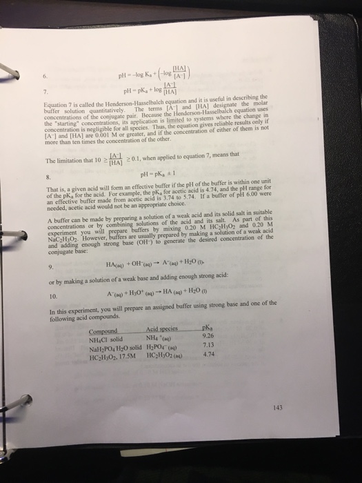 Solved Experiment 18: Buffers Purpose In this experiment you | Chegg.com