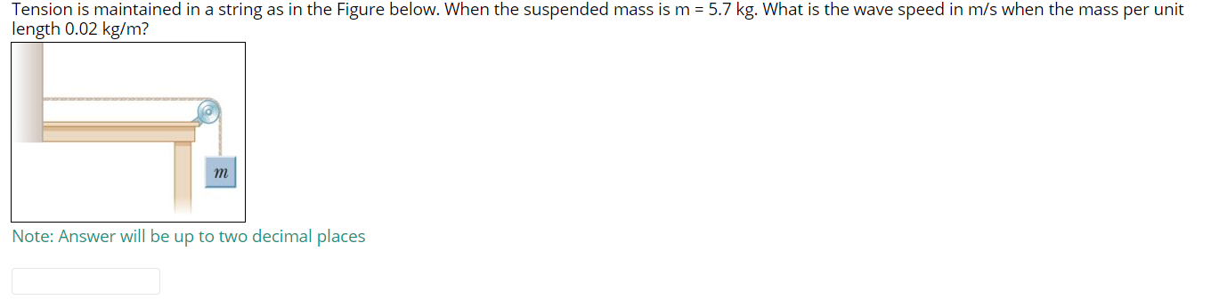 Solved Tension is maintained in a string as in the Figure | Chegg.com