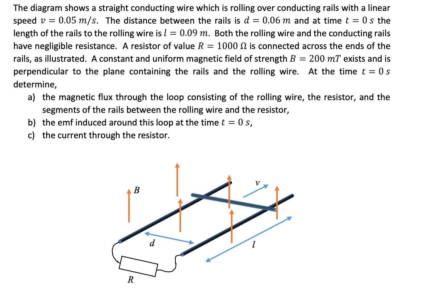 Solved = The diagram shows a straight conducting wire which | Chegg.com