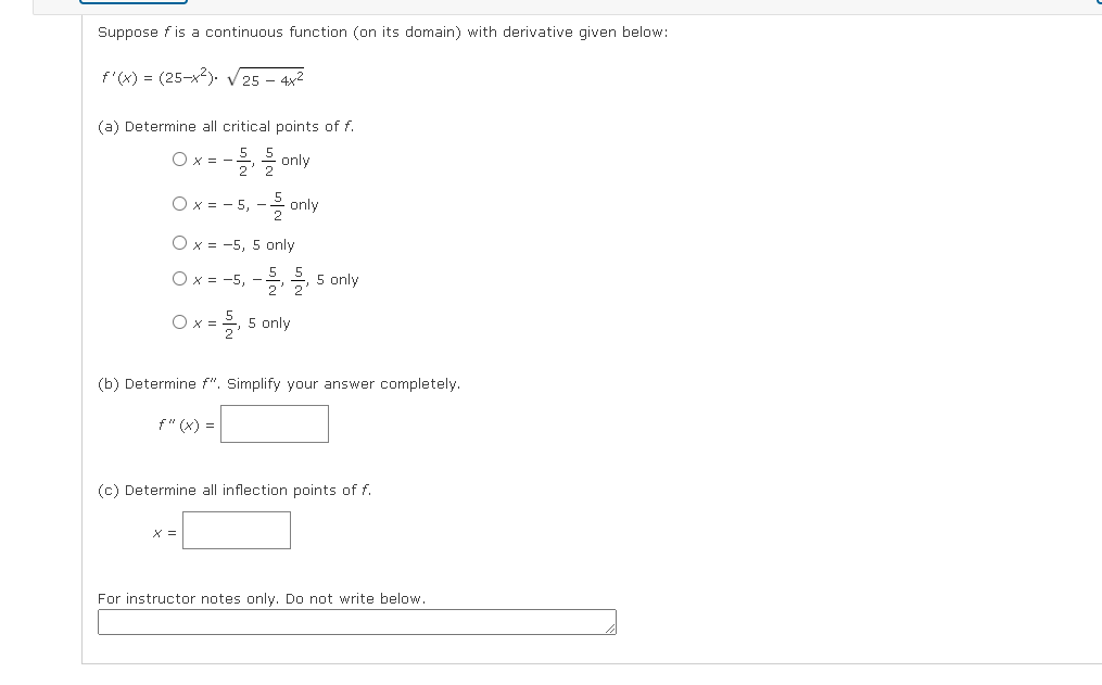 Solved Suppose f is a continuous function (on its domain) | Chegg.com