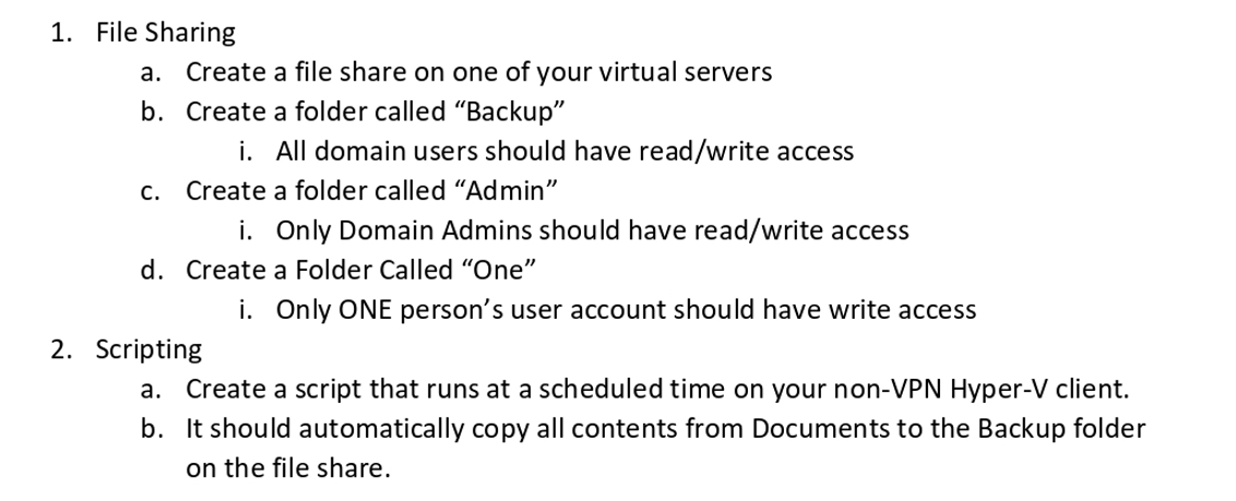 Solved File Sharing using Server Managera create A File