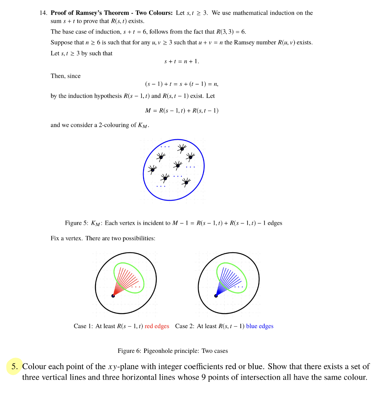 Solved Colour each point of the xy-plane with integer | Chegg.com