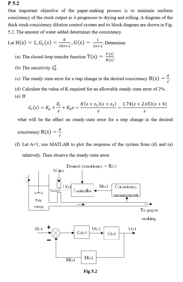 Solved P 5.2One important objective of ﻿the paper-making | Chegg.com
