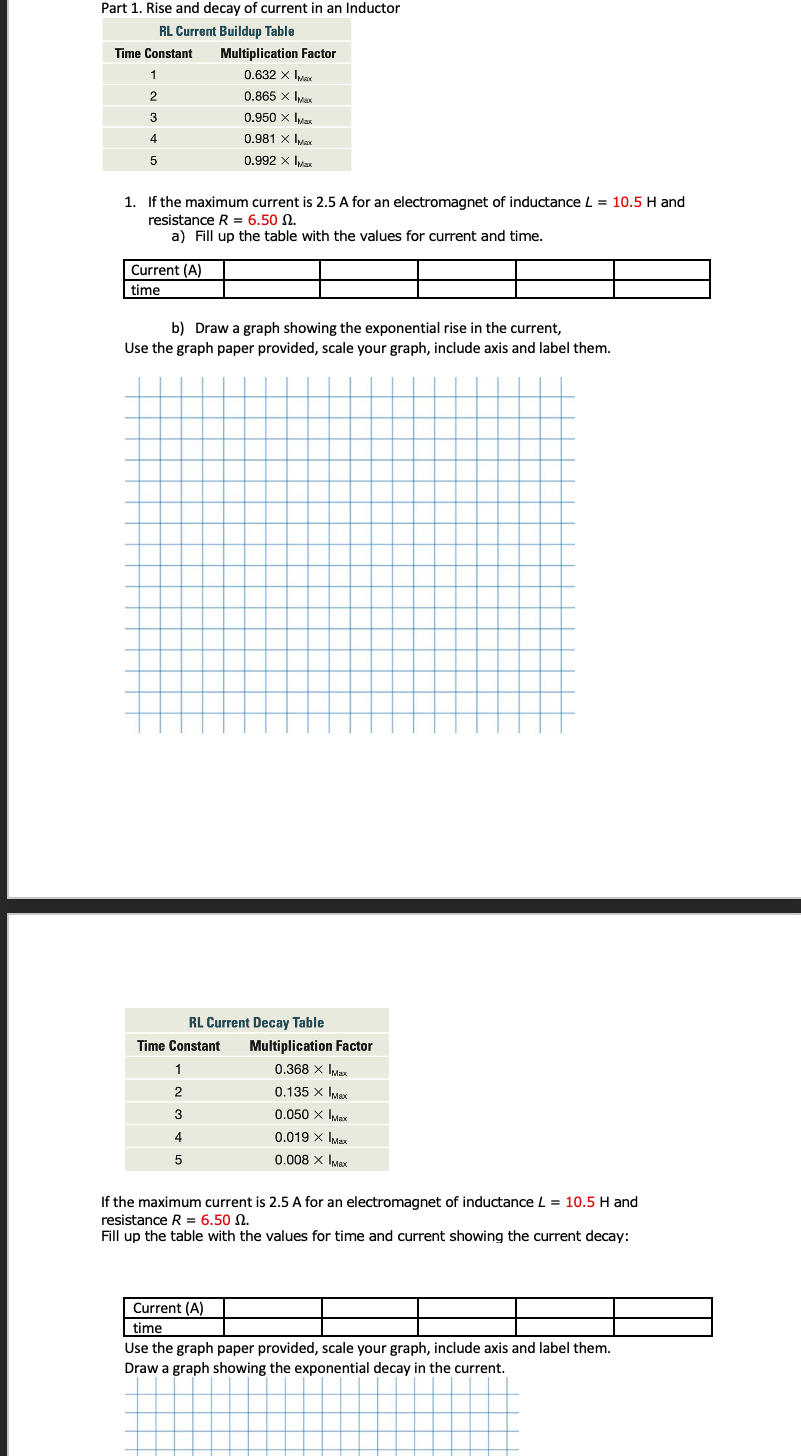 Solved u fill out table for both question 1 and 2, if able | Chegg.com