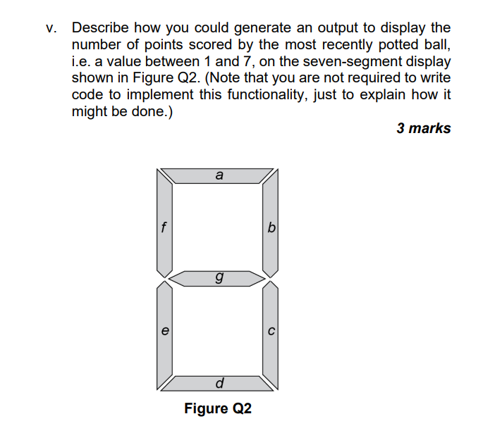 Describe how you could generate an output to display | Chegg.com