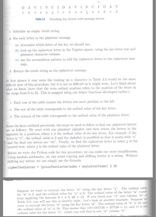 Project 2 (Cryptography): Encoding and decoding | Chegg.com