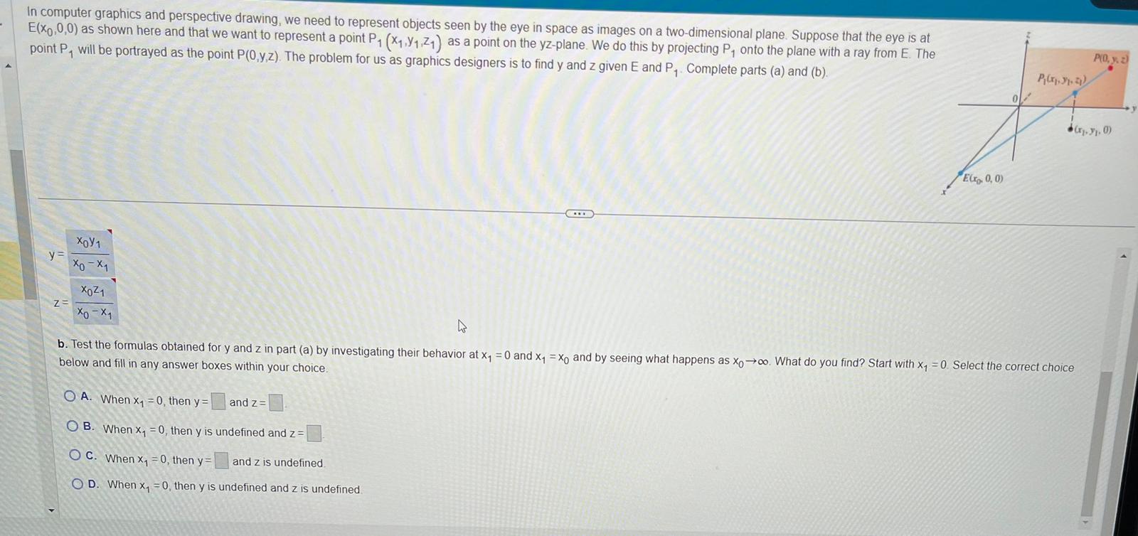 Solved In computer graphics and perspective drawing, we need | Chegg.com