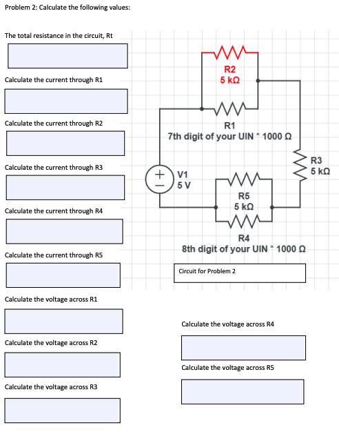 Solved Problem 2. Calculate the following values: The total | Chegg.com
