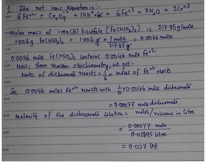 Solved 2. The sodium chromate solution from problem 1 was | Chegg.com