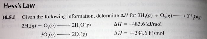 Solved Given the following information, determine delta H | Chegg.com